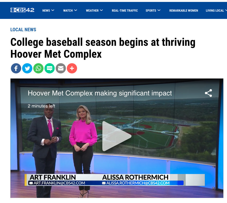 College baseball season begins at thriving Hoover Met Complex - Sports ...